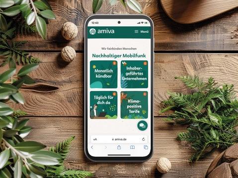 Nachhaltig verbunden: Amiva launcht neue Allnet-Tarife mit Top-Leistung